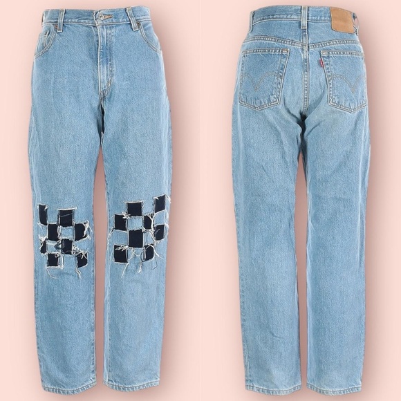 Levi's | Jeans | Vintage Levis High Waist Checkered Denim Jeans | Poshmark